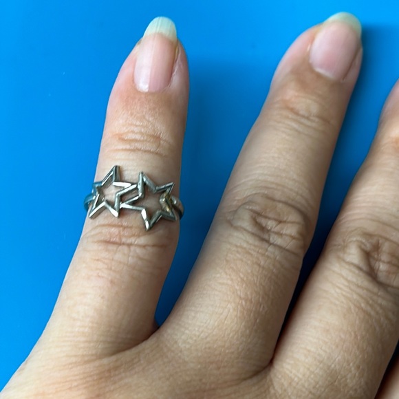 Vintage | Jewelry | Sterling Silver Star Pinky Knuckle Ring | Poshmark